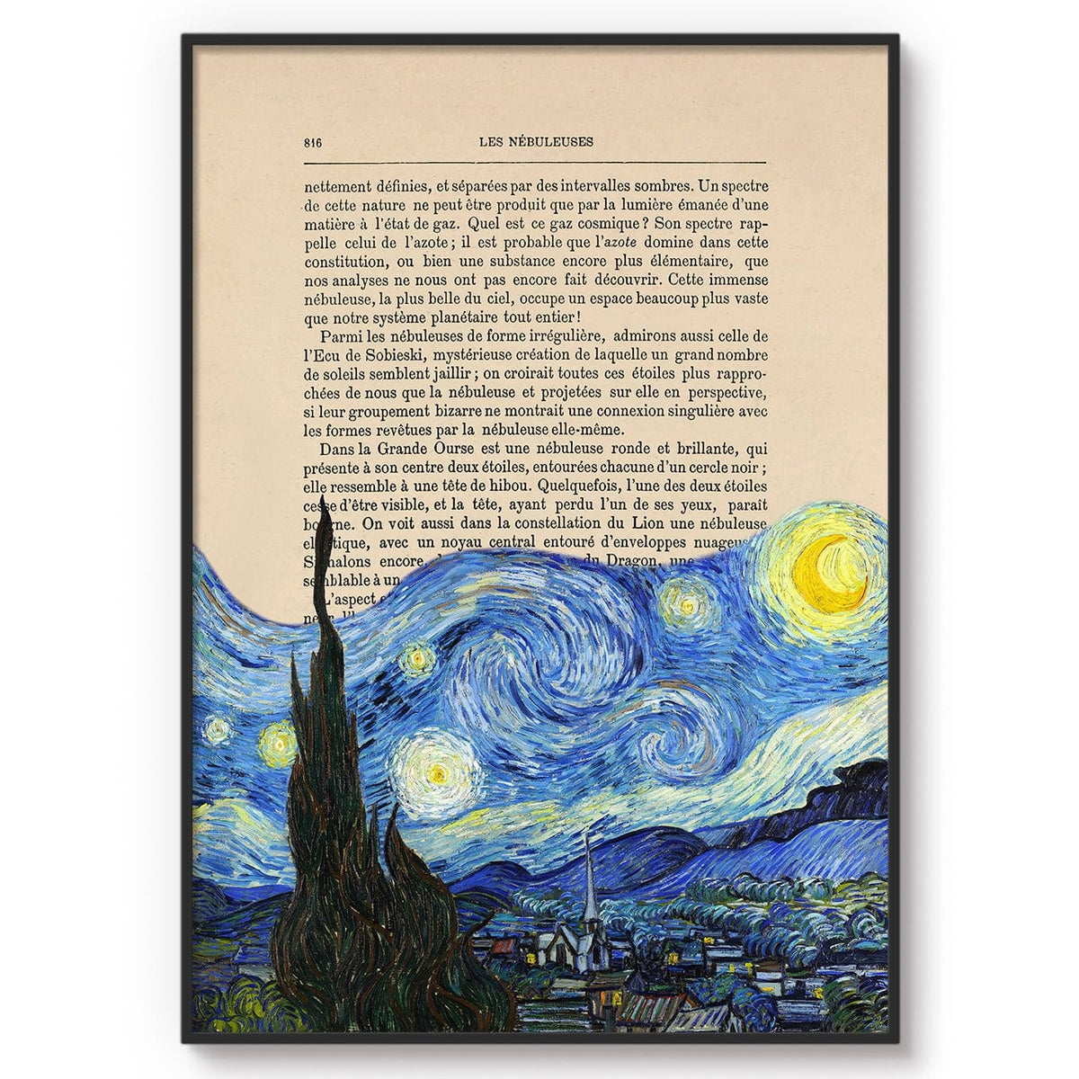 The Starry Night - Vincent van Gogh (Poster) - High Quality Poster ...