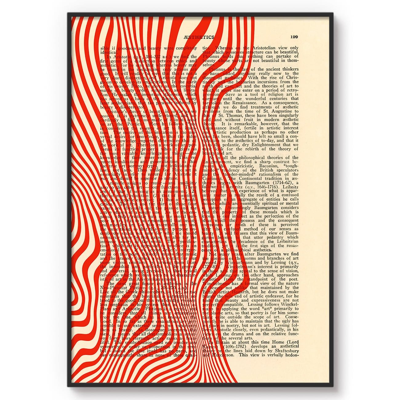 Red Tide Reverie - Abstract Poster by Michal Genca - Art on Words